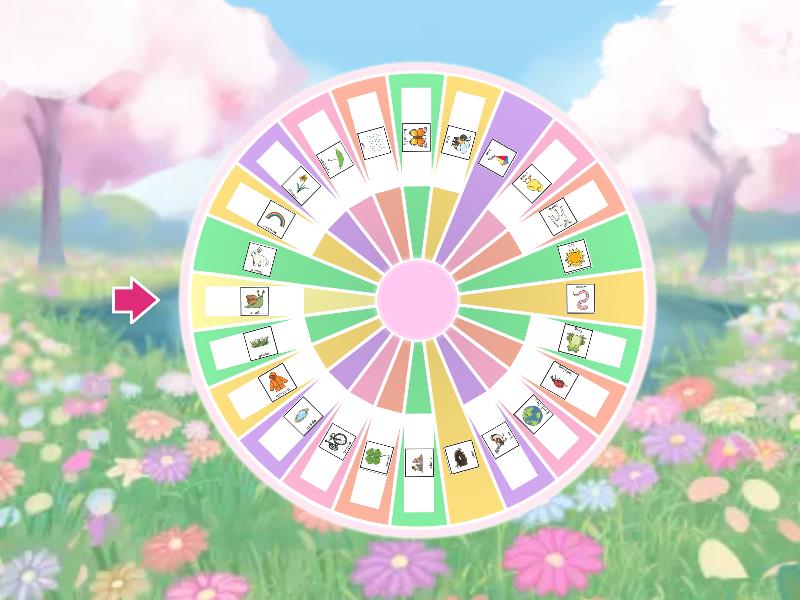 Bingo: Spring! - Spin the wheel