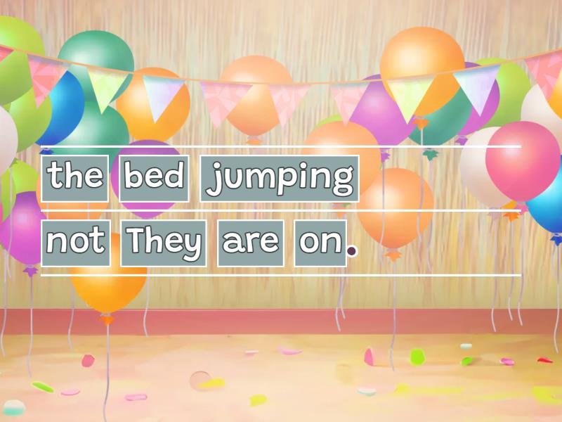 Present Continuous - Negative sentences - Reordenar