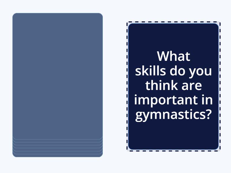 gymnastics questions - Speaking cards