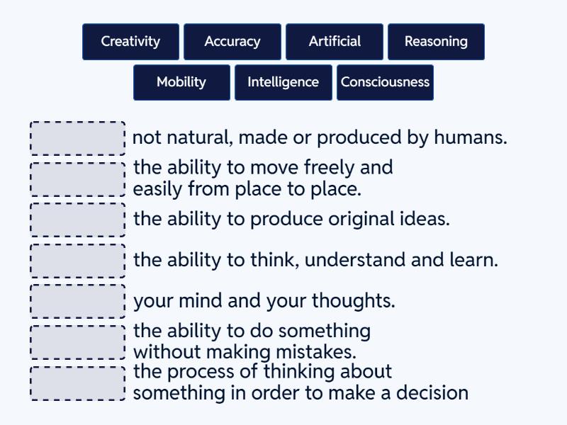 Robots (Pre-reading activity) - Match up