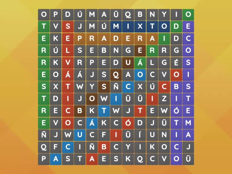 SOPA de letras Los ecosistemas - Wordsearch