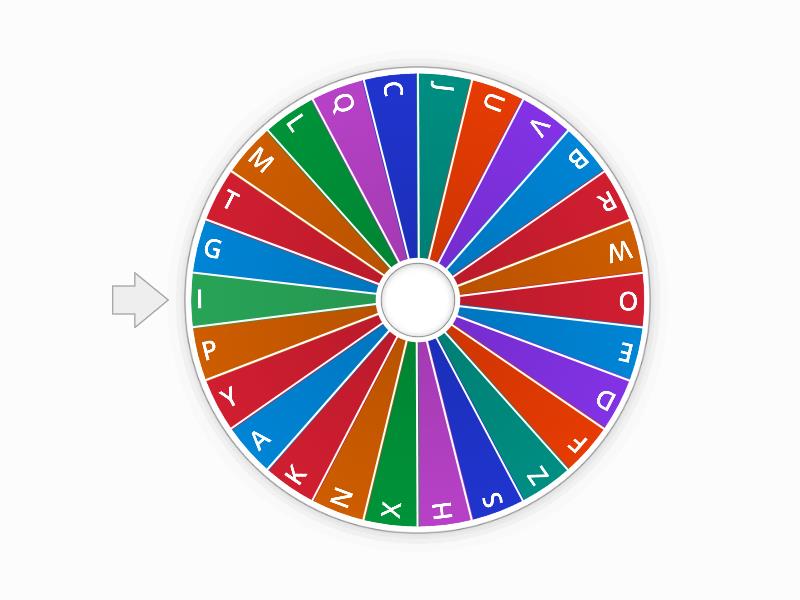 ABC Random Capital Letters - Spin the wheel
