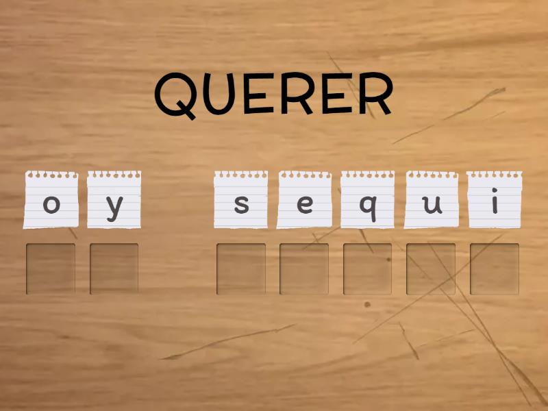 INDEFINIDO: QUERER, VENIR, HACER, DECIR (3) - Anagram