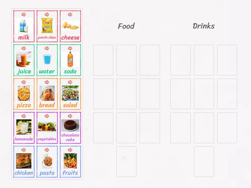 TK_U3_Food & Drinks - Group sort