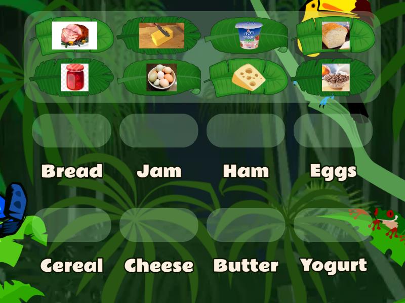 Food vocabulary game - Match up