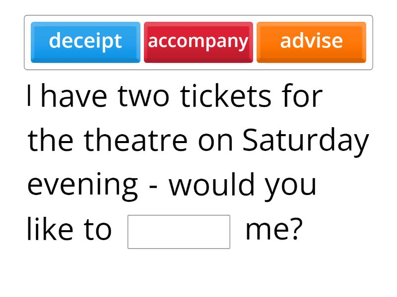 Unit 5 Active vocabulary - Completar la frase