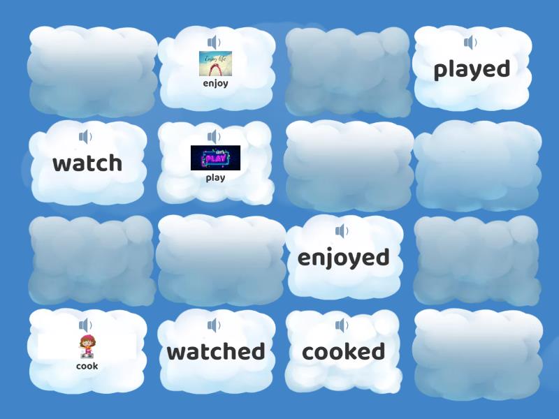 Past tense(regular verbs) - Matching pairs