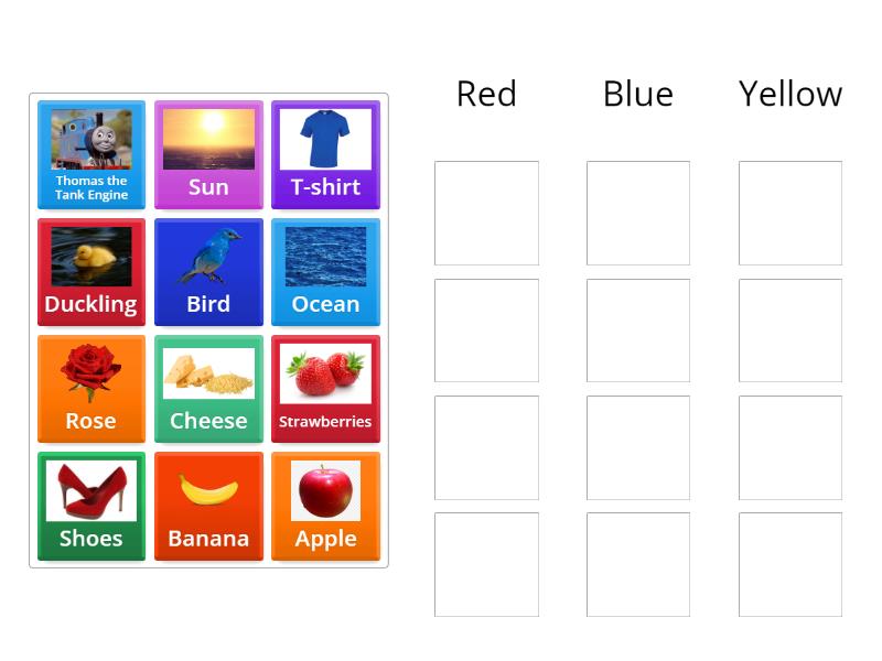 Primary colours - Group sort