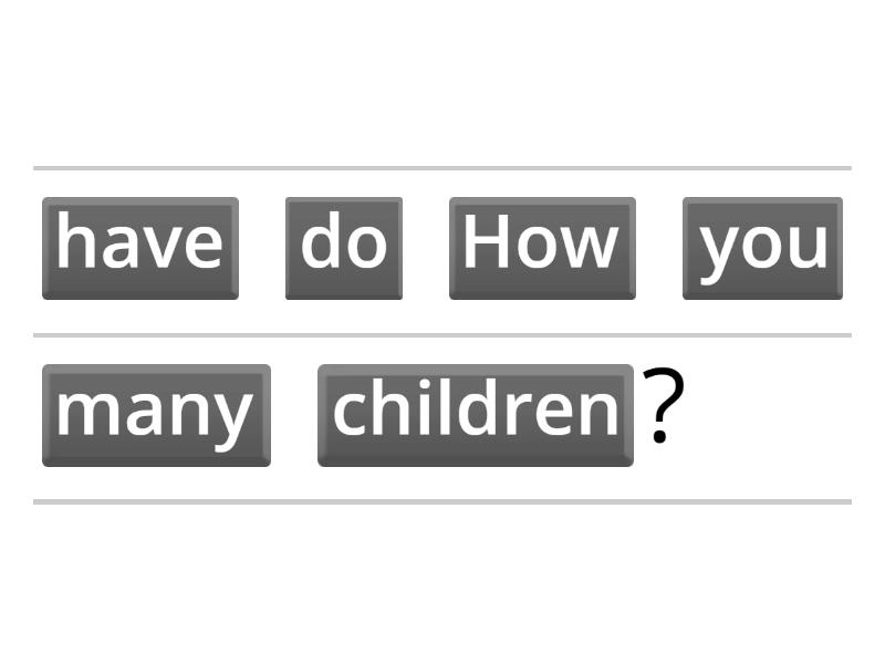 English File Elementary unit 3 Question words - Unjumble