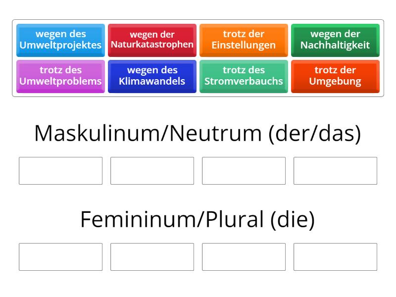 B1 E12 M3 Genitiv - Group sort