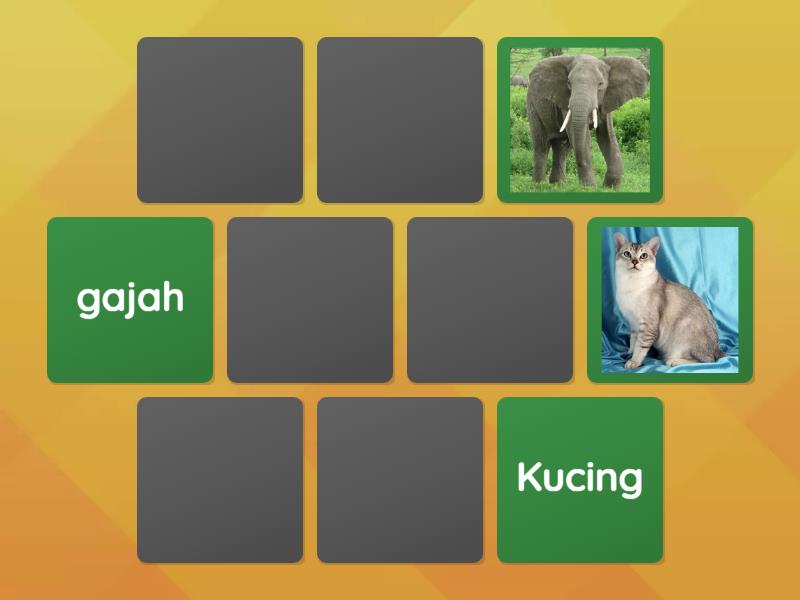 mengenal suku kata - Matching pairs