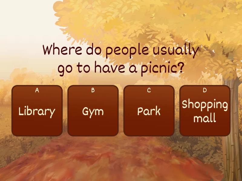 PICNIC VOCABULARY - Quiz