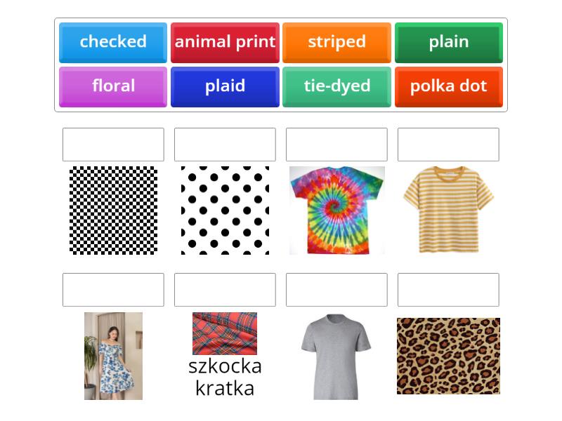 Clothes patterns - Match up