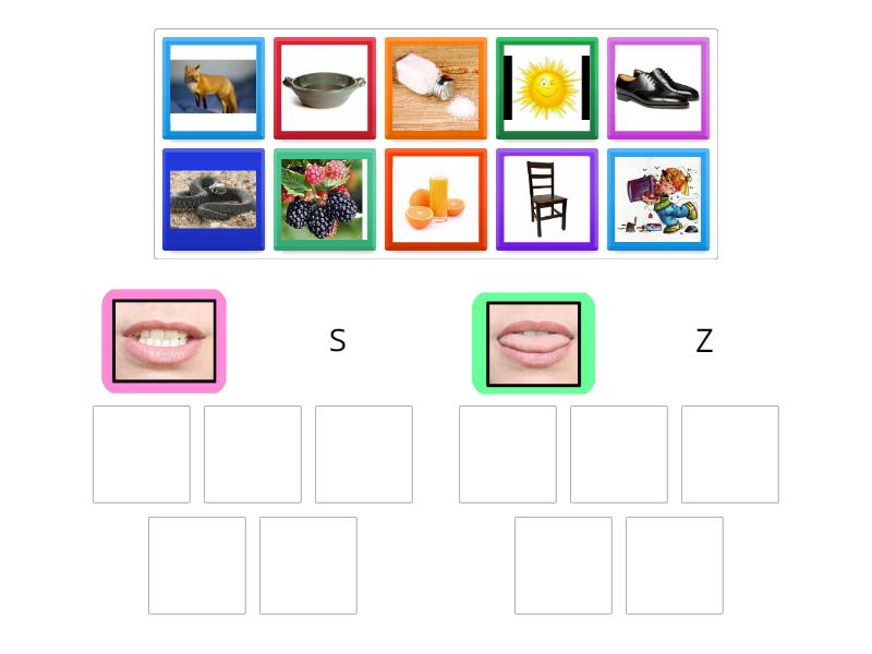 FONEMA S/Z - Group sort