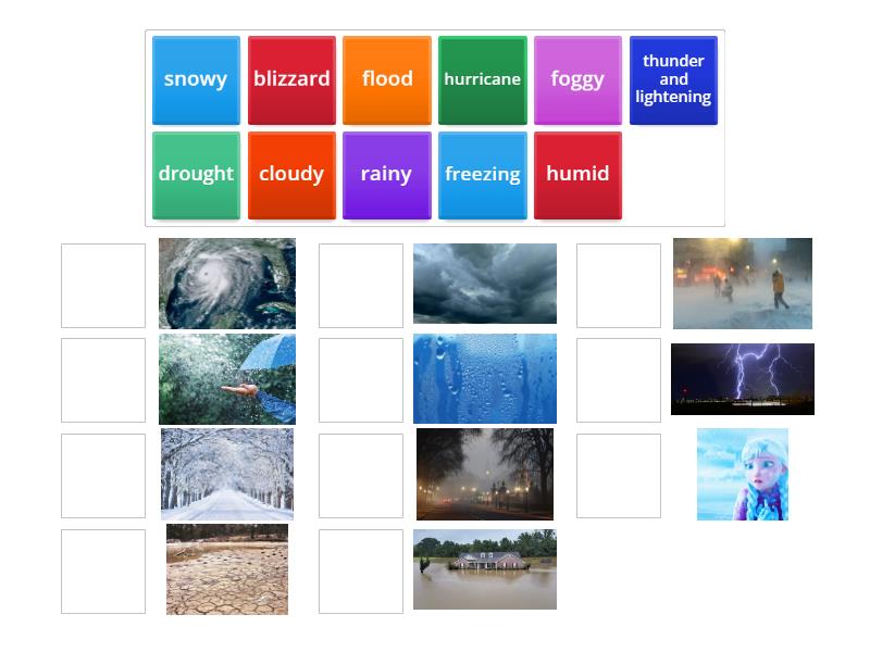 Describing weather - Match up