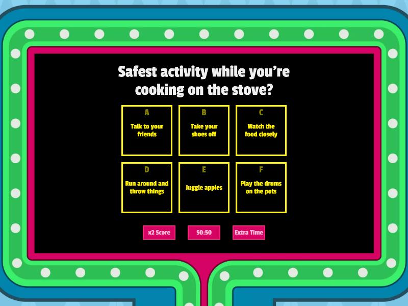 Kitchen Safety Game Show! - Gameshow quiz