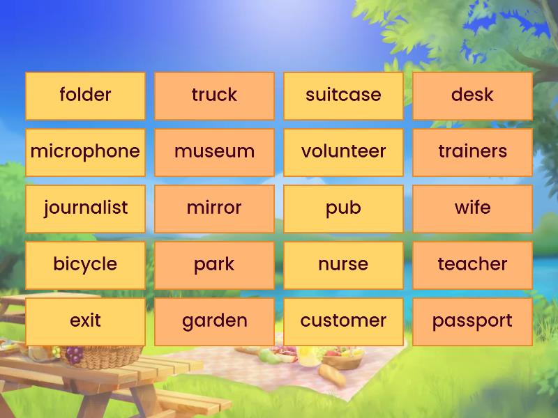 Relative Clause Bingo 1 - Flip tiles