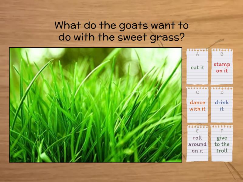 The Three Billy Goats Gruff Quiz - Cuestionario