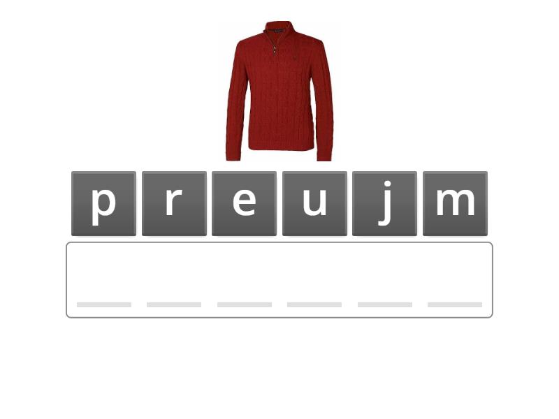 Module 1 (Clothes) - Anagram