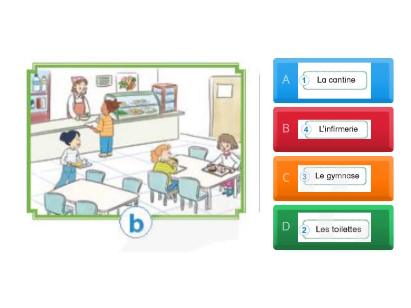 les lieux de lecole - Quiz