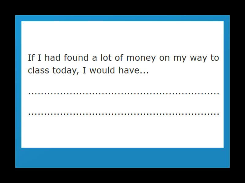 3rd Conditional - Flash cards