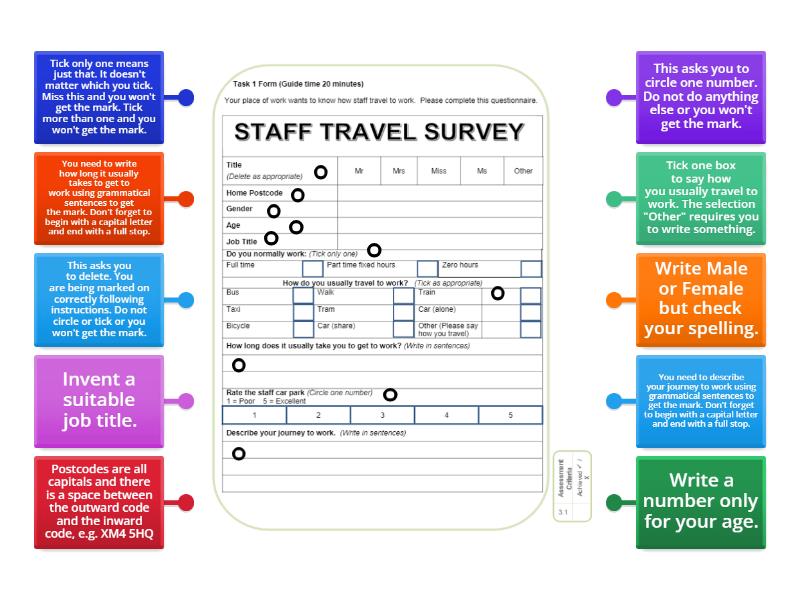 Entry 3 Writing Task 1 Form - Labelled diagram
