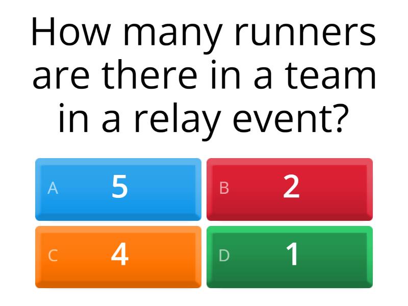 relay race - Quiz