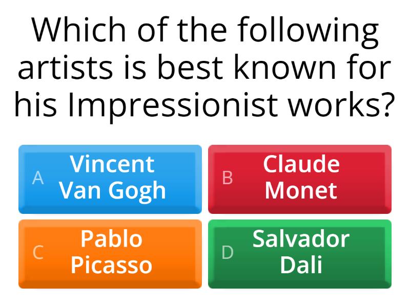MODERN ART MOVEMENT QUIZ - Cuestionario