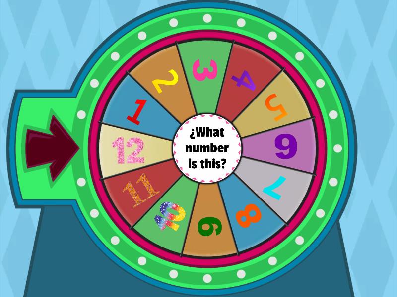 Let´s remember numbers 1 to 12! - Random wheel