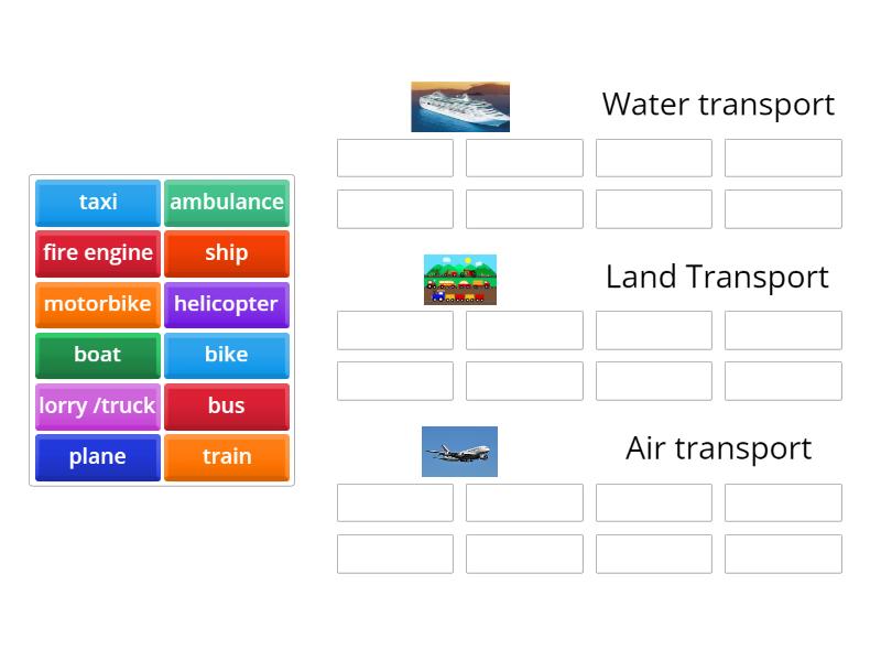 Transport - Group sort