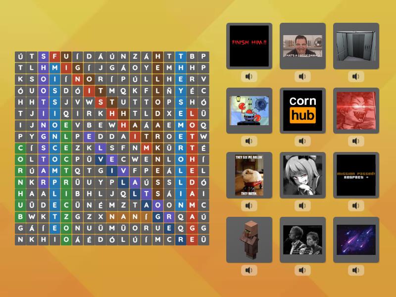 MEMES 2019 - Wordsearch