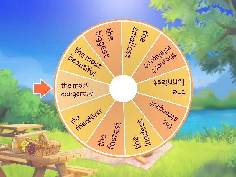 Go getter 2 Unit 4 Superlative adjectives Draw and compare - Spin the wheel