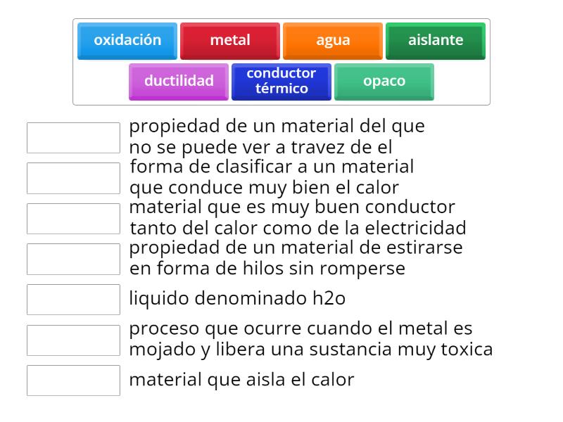 materiales - Match up