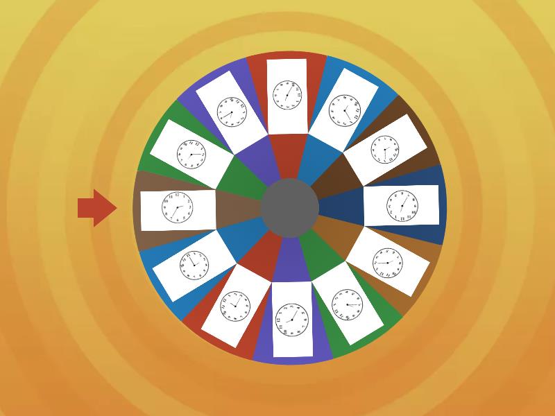 Telling the time - Spin the wheel