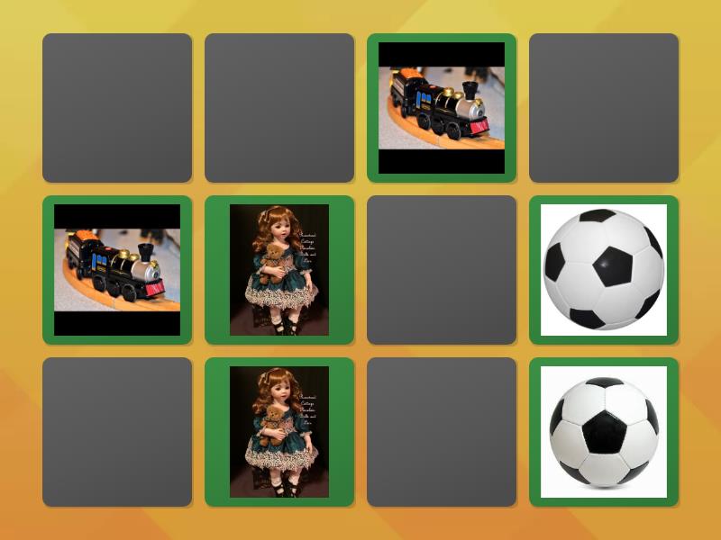 Kid's Box 1 - Unit 3 (Memo Toys) - Matching pairs