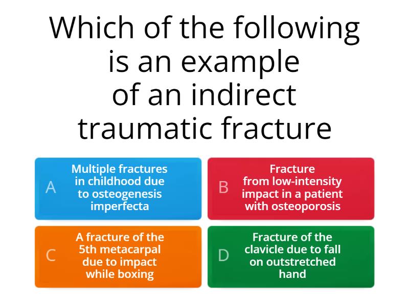 Basic fracture - Quiz