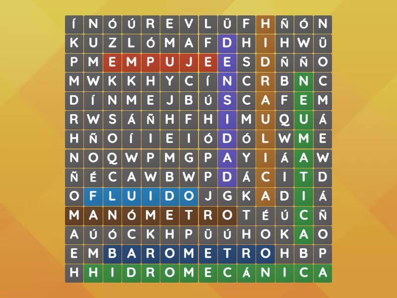 fluyendo ando - Wordsearch