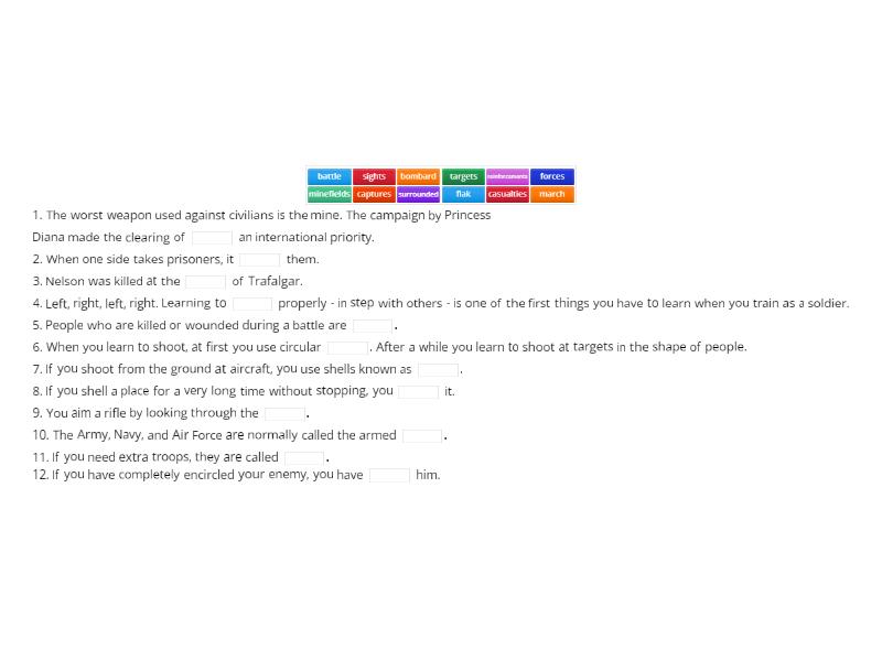 Roadmap C1 Unit 6D Literal meanings. WAR - Complete the sentence