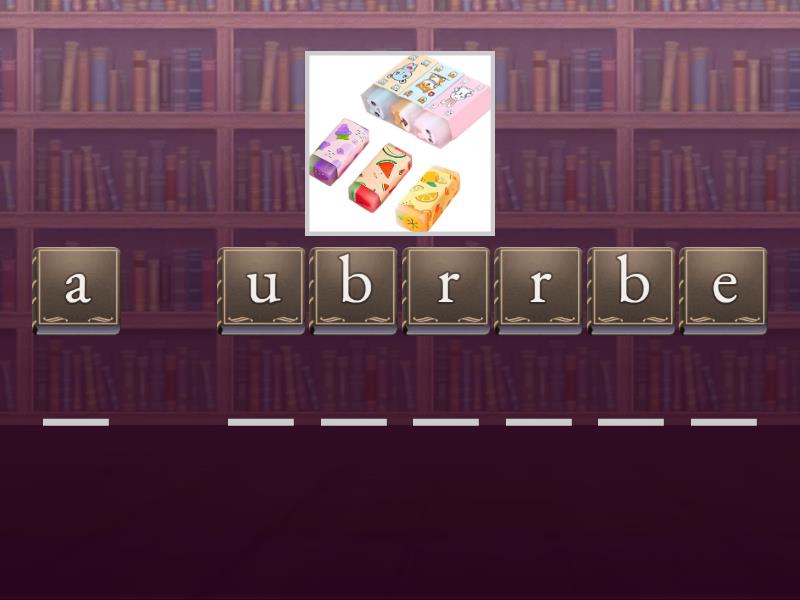 Academy stars Classroom objects - Anagram