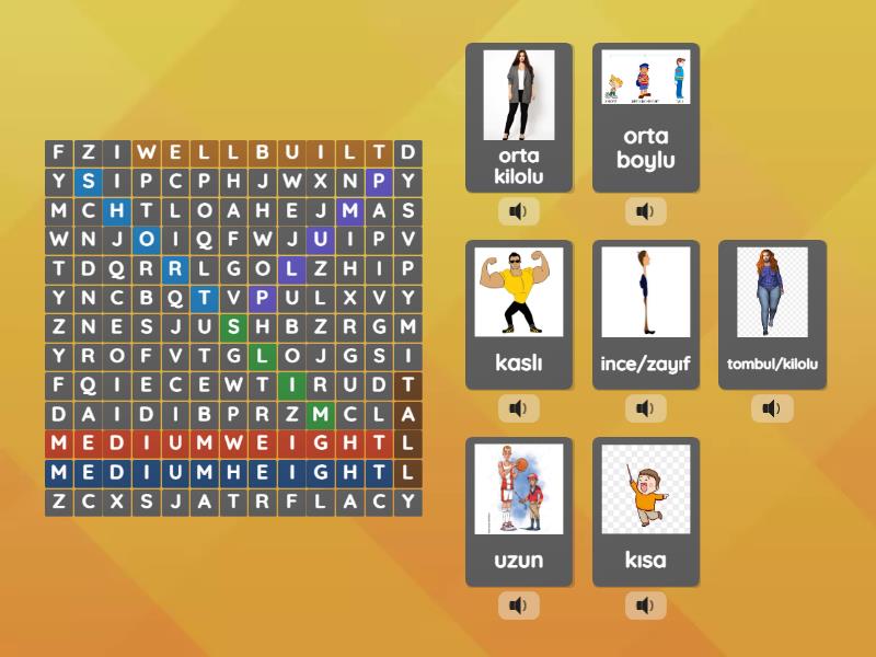 appearances - Wordsearch