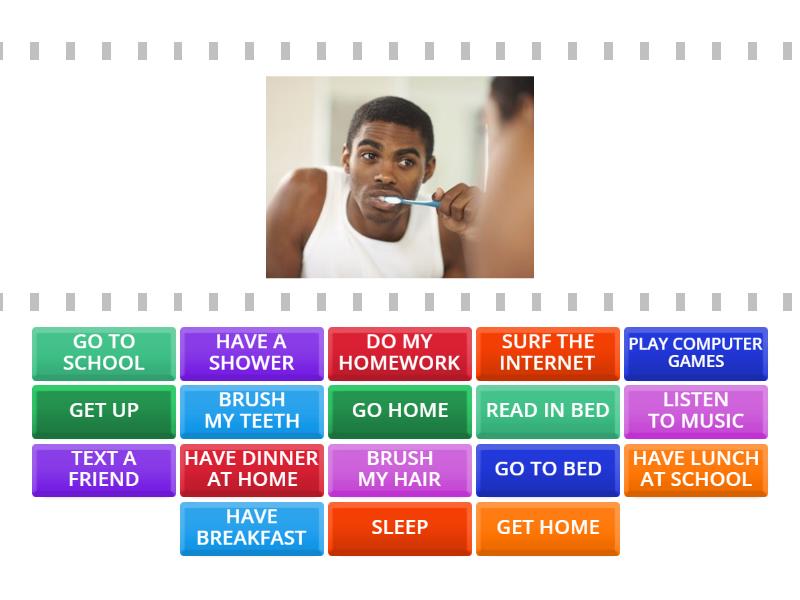 DAILY ROUTINES - Find the match