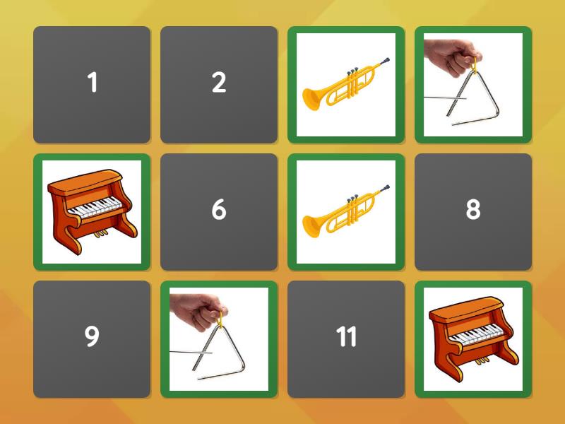 Musical Instruments - Matching pairs