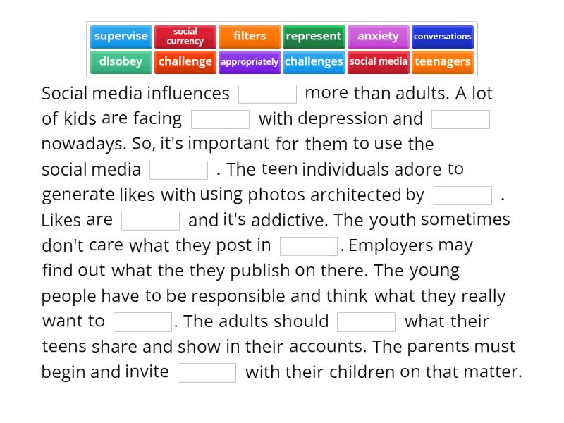 How social media influences teens (by the video How social media ...