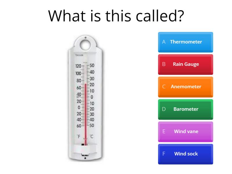 Weather instruments - Quiz