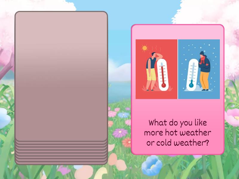 . Weather - Speaking cards