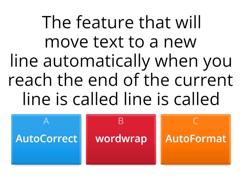 MS Word - Quiz