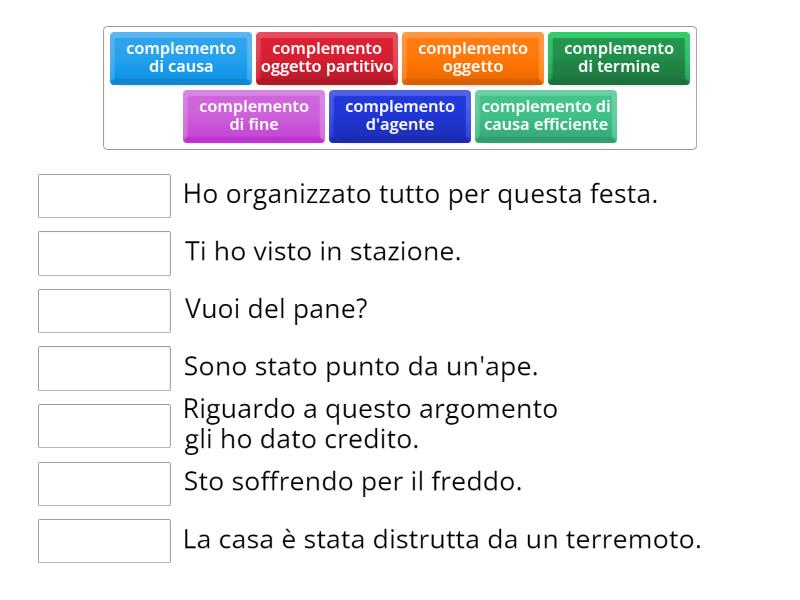Complementi - Match up
