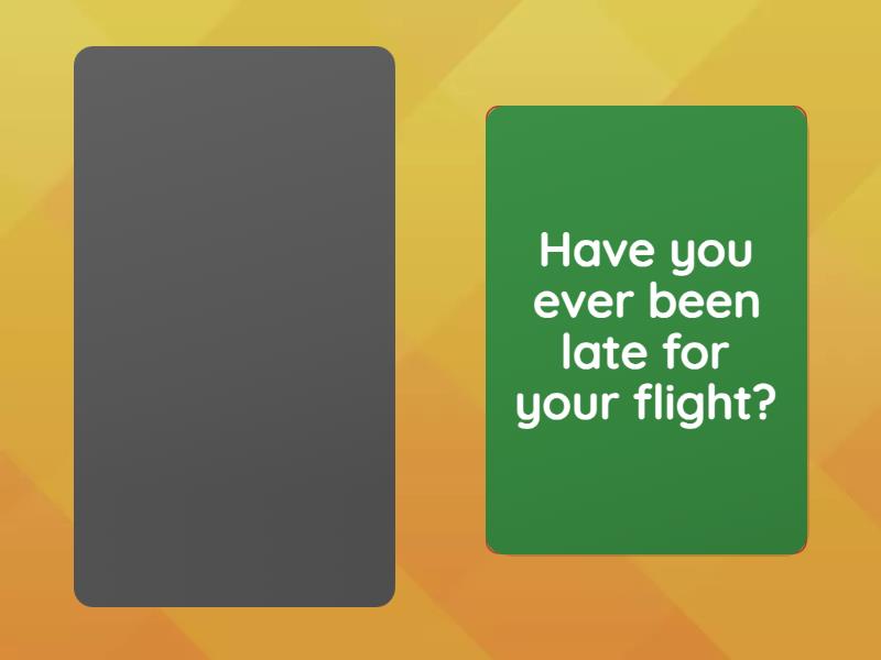 Travel - Speaking cards