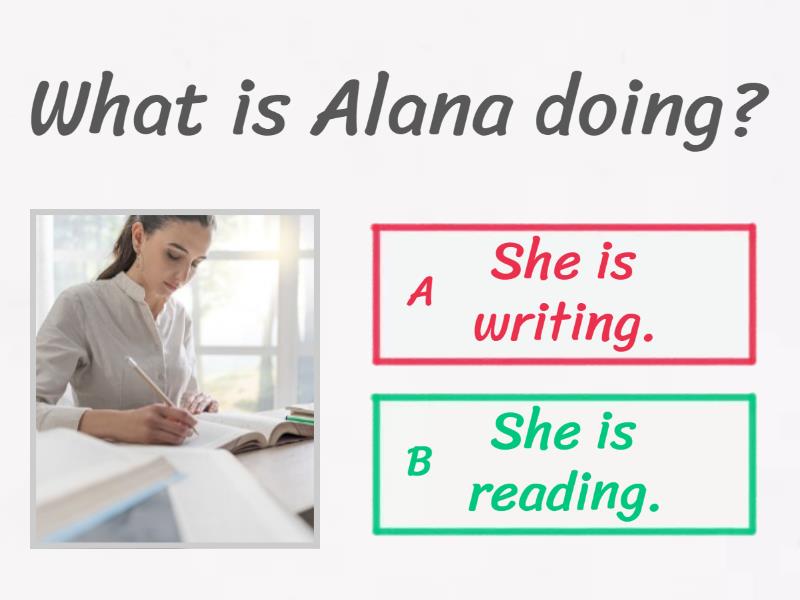 Present Continuous (daily life) - Quiz