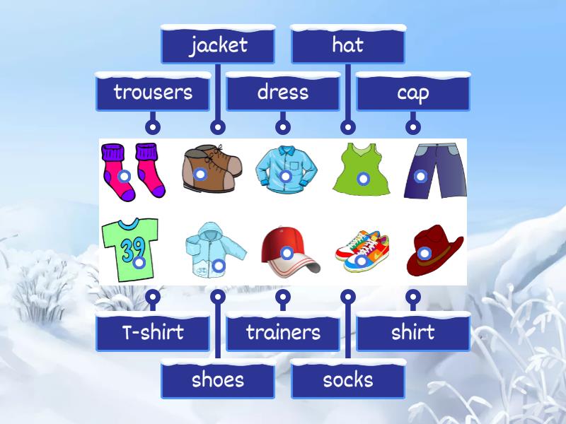 1 Clothes - Labelled diagram